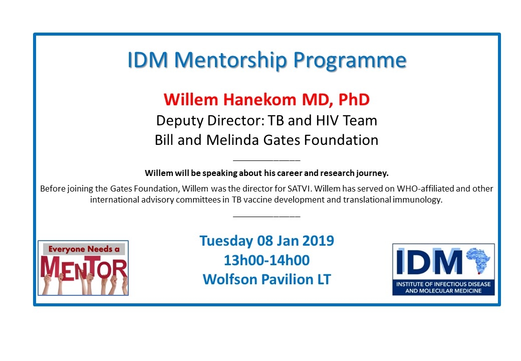 IDM Mentorship Programme | Institute of Infectious Disease and ...
